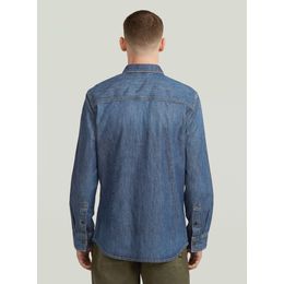 G-Star Raw G-STAR Herren Langarmshirt "Clean Slim Hemd"faded seasalt, Gr. XXL, Obermaterial: 100% Baumwolle, Shirts
