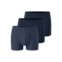 Schiesser Herren Boxershorts "Boxershort 3PACK Shorts "95/5" 3er Pack", Gr. L, blau, Obermaterial: 95% Baumwolle CO. 5% Elasthan EL., Unterhosen