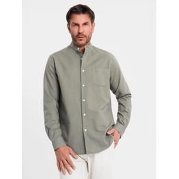 Ombre Button Up Shirt male Green size M
