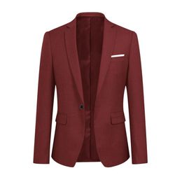 YOUTHUP Suit Jacket male Red size XS