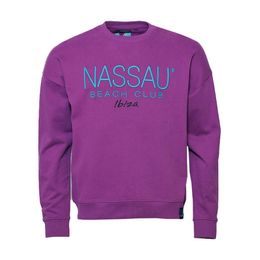Nassau Beach Club Sweatshirt male Purple size XXL
