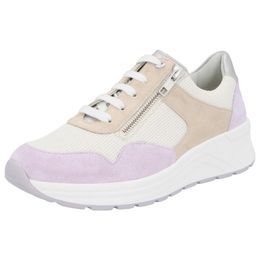 SOLIDUS Sneaker 'Karma' Damen Gr&ouml;&szlig;e 41.5 beige / creme / helllila / silber