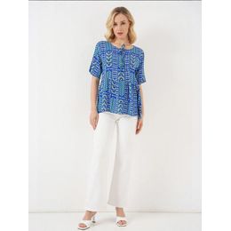 Bigdart Bluse Damen Gr&ouml;&szlig;e XL blau / himmelblau / orange / wei&szlig;