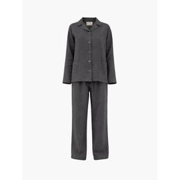 AmourLinen Pyjama 'Snooze' Damen Gr&ouml;&szlig;e S anthrazit Winterkleid