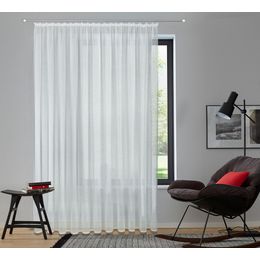 Gardine OTTO HOME, B:300cm H:120cm, grau, Polyester, Wohnzimmer, Gardinen, "Dolly", Bestseller, Store