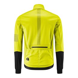 Gonso Herren Fahrradjacke "Valaff", gelb, Gr. XL, 100% Polyester, Jacken, Herren Softshell-Jacke, Windjacke atmungsaktiv und wasserabweisend