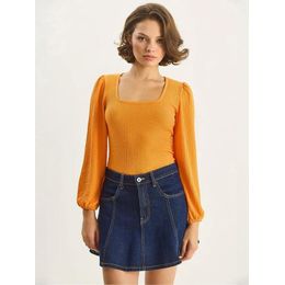Bianco Lucci Bluse Damen Gr&ouml;&szlig;e L orange
