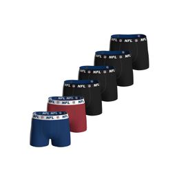 NFL Herren Boxershorts "Boxershort NFL SHIELD 6pk Boxers 6er Pack", Gr. L, bunt, Obermaterial: 95% Baumwolle CO. 5% Elasthan EL., Unterhosen