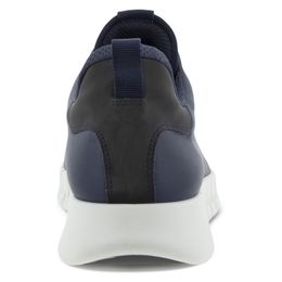 Ecco Damen Sneaker "GRUUV M", Gr. 47, blau, Glattleder, Schuhe, Freizeitschuh, Halbschuh, mit herausnehmbarer Dual-Fit-Innensohle
