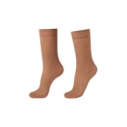 CALZEDONIA Socks '20 DENIER POLKA' female Brown size One Size