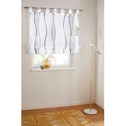 Raffrollo OTTO HOME, B:100cm H:140cm, bunt, Voile, Obermaterial: 100% Polyester, K&uuml;che, Raffrollos, "Dimona", Transparent, Voile, Polyester