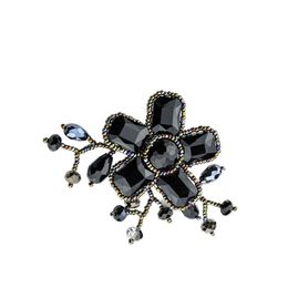 Collezione Alessandro Brooch 'Blumenranke' female Black size One Size