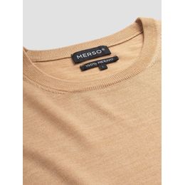 merso Pullover Herren Gr&ouml;&szlig;e S dunkelbeige
