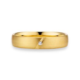 Phoenix PH&Ouml;NIX Damen Trauring "Schmuck Partnerring Ehering Verlobungsring Freundschaftsring", 66, 0,01 SI = kleine Einschl&uuml;sse mit Brillant, Silber 925