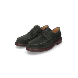 Henry Stevens Herren Schn&uuml;rschuh "Haywood N", Gr. 41dunkelgr&uuml;n, Kalbsvelours, Schuhe, Herren Businessschuh Schn&uuml;rschuh hangefertigt, Lederschuh