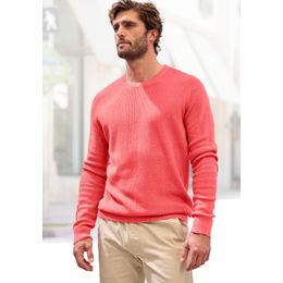 John Devin Herren Strickpullover "bis Gr&ouml;&szlig;e 5XL", orange, Gr. XL, unifarben, Strick, Obermaterial: 50% Baumwolle, 50% Polyacryl, Pullover, Pullover