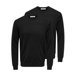 Only & Sons Only & Sons Sweater 'Wyler' male Black size XXL