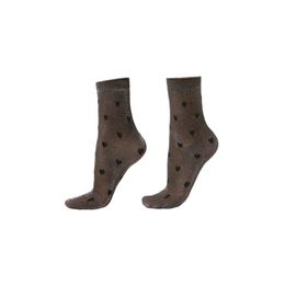 CALZEDONIA Socks 'GLITTER & HEARTS' female Black size One Size