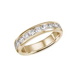 Firetti Damen Fingerring "Schmuck Geschenk Silber 925 Silberring Ring Memoire-Optik glitzernd", 54, Silber 925 (Sterlingsilber), 4,7mm, gold, Silber