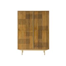 Highboard Mango 110x40x150 hellbraun ge&ouml;lt MIAMI #115