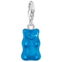Charm-Einh&auml;nger Thomas Sabo "Thomas Sabo x HARIBO Schmuck: Charm", bunt (silberfarben, blau, blau), Charms, Damen, Silber 925 (recycelt), mit Kristallglas