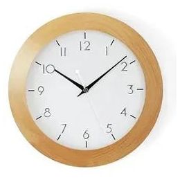 Funkwanduhr AMS "770994", braun (buchefarben), Wanduhren, &Oslash; 29cm, Quarz,Holz,Buche,Wohnzimmer,Esszimmer,K&uuml;che,Arbeitszimmer,B&uuml;ro,Flur