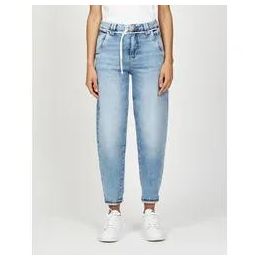 Weite Jeans Gang "Gang Jeans Balloon 94VIA JOGGER", Damen, Gr. 29, blau (denim blau), 79% Baumwolle, 19% Polyester, 2% Elasthan, Jeans