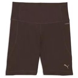 Trainingsshorts Puma "CLOUDSPUN Radlerhose Damen", Damen, Gr. L, Normalgr&ouml;&szlig;en, chocolate braun, Obermaterial: 15% Elasthan, 85% Polyester; Innere Tasche: 15% Elasthan, 85% Polyester, eng, Hosen