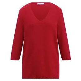 V-Pullover 3/4-Arm Emilia Lay rot, 54