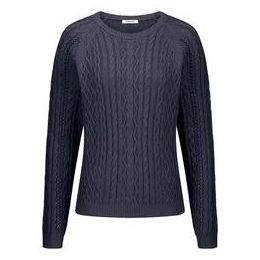 Rundhals-Pullover Peter Hahn blau, 46