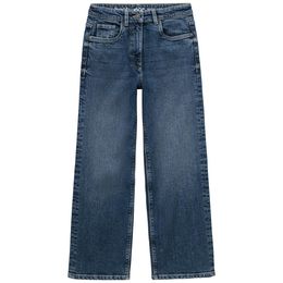 Yigga M&auml;dchen Wide-Leg-Jeans mit verstellbarem Bund