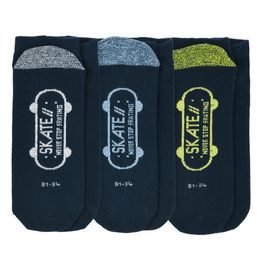 Topolino 3 Paar Jungen Sneaker-Socken mit Skateboard