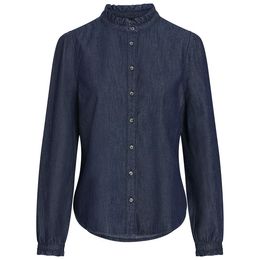 Gina Damen Bluse in dunklem Denim