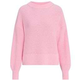 Gina Damen Strickpullover mit Rippstruktur