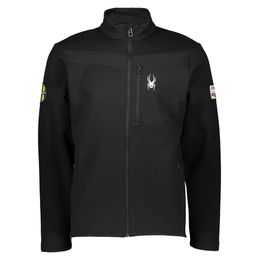 Spyder Fleecejacke "Wengen" in Schwarz - 40% | Gr&ouml;&szlig;e M | Herren-pullover-sport