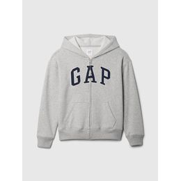 GAP Sweatjacke in Grau - 45% | Gr&ouml;&szlig;e 128/134 | Kinder-sweatshirts-jacken