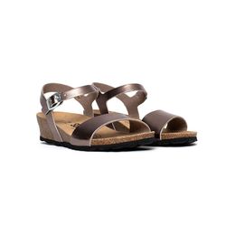 Sunbay Keilsandaletten "Esperance" in Braun/ Gold - 68% | Gr&ouml;&szlig;e 40 | Damen-sandalen