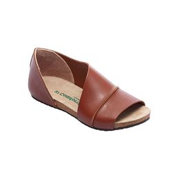 Comfortfusse Leder-Ballerinas in Braun - 59% | Gr&ouml;&szlig;e 40 | Damen-ballerinas