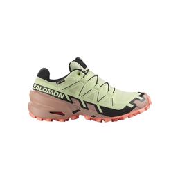 Salomon Trailrunningschuhe "Speedcross 6 GTX" in Gr&uuml;n/ Rosa - 50% | Gr&ouml;&szlig;e 39 1/3 | Damen-outdoorschuhe