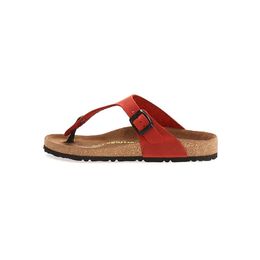 Comfortfusse Leder-Zehentrenner in Rot - 67% | Gr&ouml;&szlig;e 36 | Damen-sandalen