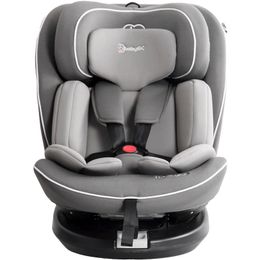 BABYGO Autokindersitz &raquo;Nova2 360 I Size&laquo; f&uuml;r K&ouml;rpergr&ouml;&szlig;e von 40-150 cm grau Autokindersitz