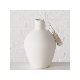 Boltze Vase "Bruny" in Wei&szlig; - (H)22 cm - 16% | Kerzen-vasen