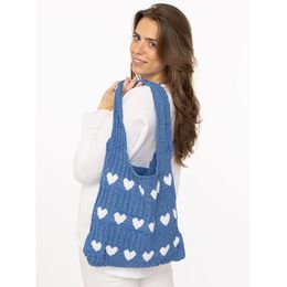 Zwillingsherz Shopper in Blau - 33% | Damen-taschen