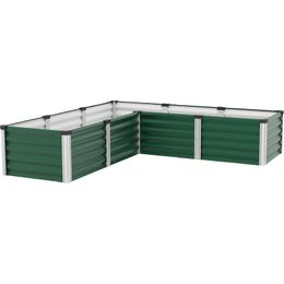Vitavia Hochbeet &raquo;Meta In&Out 401 M&laquo; BxTxH: 185x185x40 cm, seegras/ alu gr&uuml;n B/H/T: 185cm x 40,3cm x 185cm