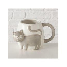 Boltze Tasse "Mollie" in Wei&szlig;/ Grau - 400 ml - 29% | Gedeckter-tisch
