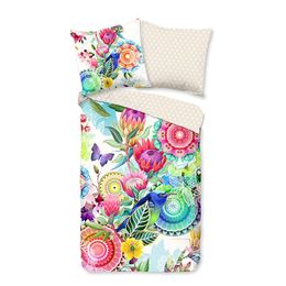 HIP Satin-Bettw&auml;sche-Set "Chess" in Bunt - 31% | Gr&ouml;&szlig;e 140x200 cm | Bettwaesche-bettwaren