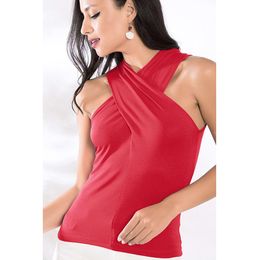 Milan Kiss Top in Rot - 58% | Gr&ouml;&szlig;e M | Damen-tops
