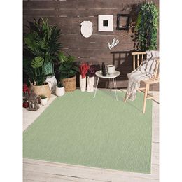 the carpet Teppich &raquo;Mistra&laquo; rechteckig 10 mm H&ouml;he moderner robuster In und Outdoor Teppich gr&uuml;n Polypropylen