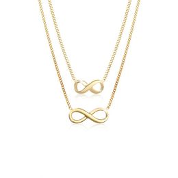 Elli Damen Schmuckset &raquo;Infinity Unendlichkeit Symbol 2er Set 925 Silber&laquo; () gold