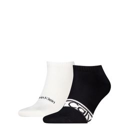 Calvin Klein Herren Sneakersocken &raquo;CK MEN SNEAKER 2P LOGO STRIPE&laquo; 2 Paar, mit Logoschriftzug, Cotton-Mix Einheitsgr&ouml;&szlig;e